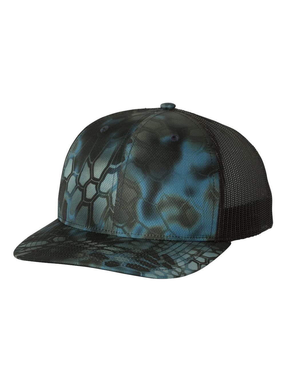 Richardson - Printed Trucker Cap - 112P - Kryptek Neptune/ Black - Size ...