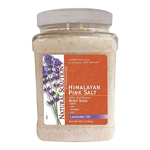 Natural Solution Pink Salt Body Soak With Lavender Oil, Natural Body ...