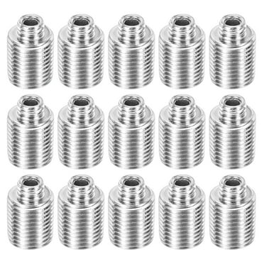 Uxcell M12 to M10 Thread Adapters Sleeve Reducing Nut 15mm Screw Pipe ...