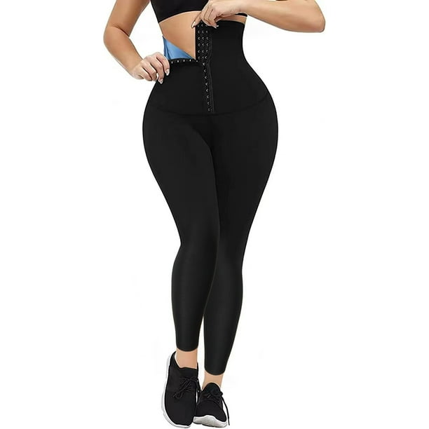 Fitvalen Women Sauna Leggings Sweat Pants High Waist Slimming Hot