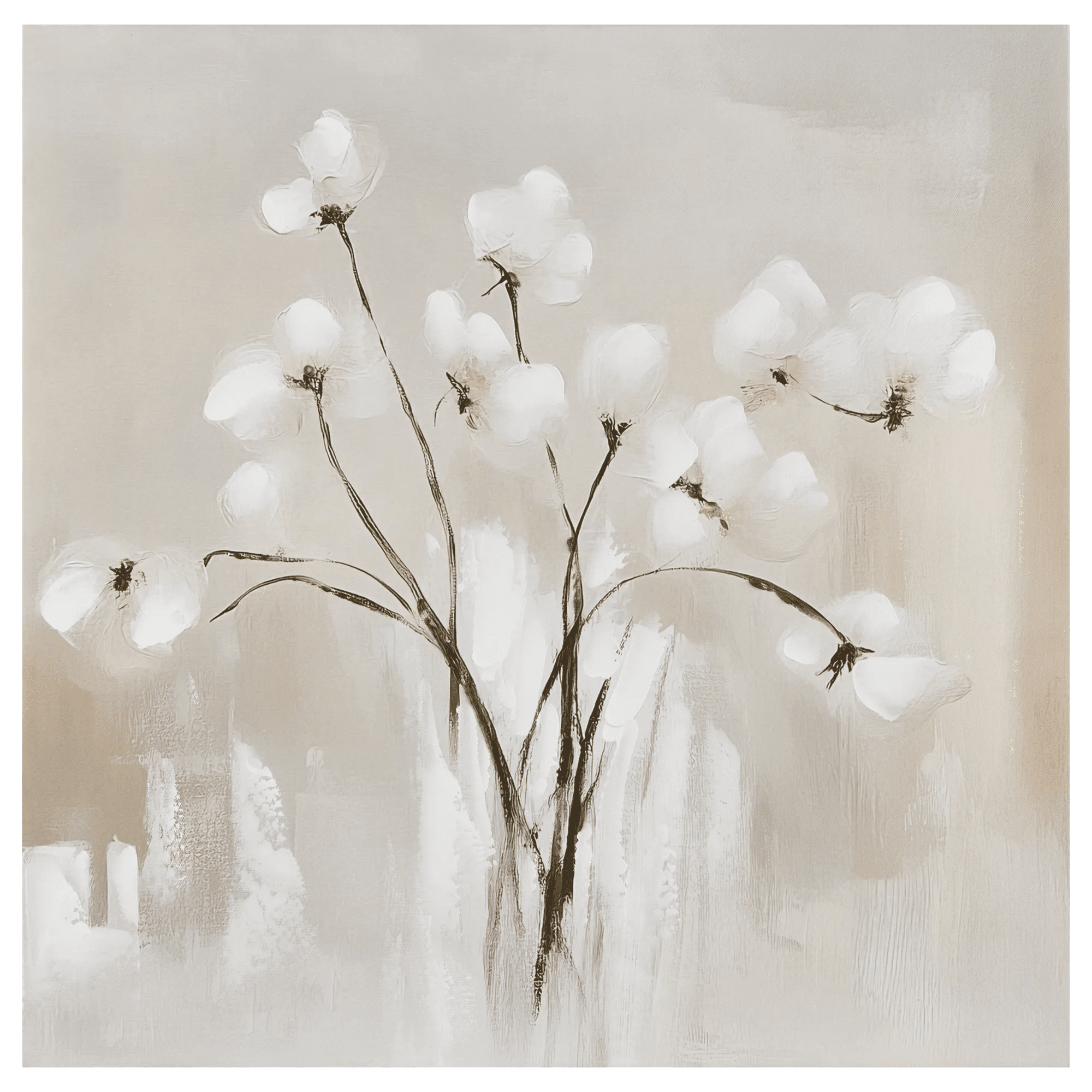 Click here for Bouclair Blush Gel-Embellished White Flowers Art 2... prices