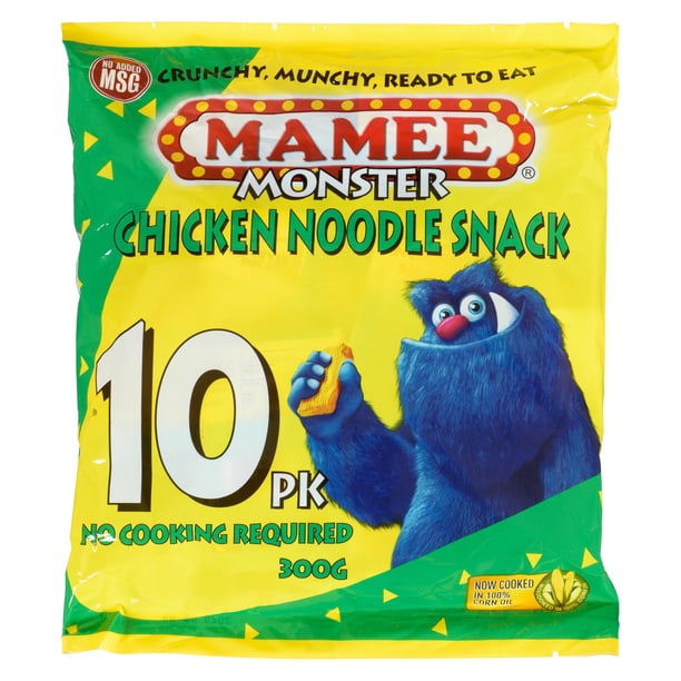 Mamee Monster Chicken Noodle Snack, 10 x 30 g - Walmart.ca