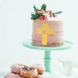 10pcs Delicate Cross Dove Cake Topper Baby Shower Cake Decoration ...