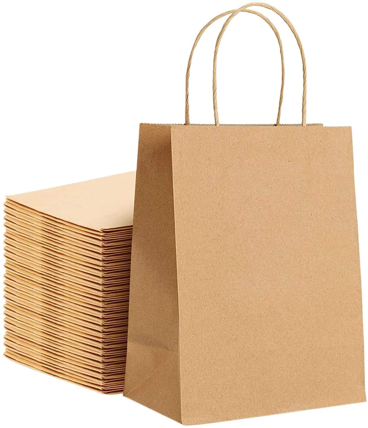 Elegant Supply Kraft Paper Bags with Twisted Handles-10x5x13 inches ...