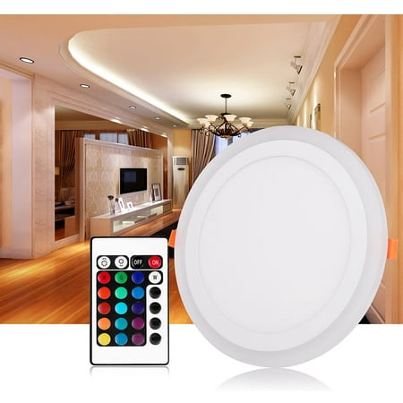 Panel Light, Round Concealed Installation, Led Panel Light, Dual-Color ...