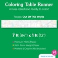 Big Dot of Happiness Blast Off to Outer Space Coloring Table Runner ...