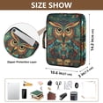 ALAZA Owl Print Ethnic Pattern Expanding Accordion File Folder 3 Ring ...