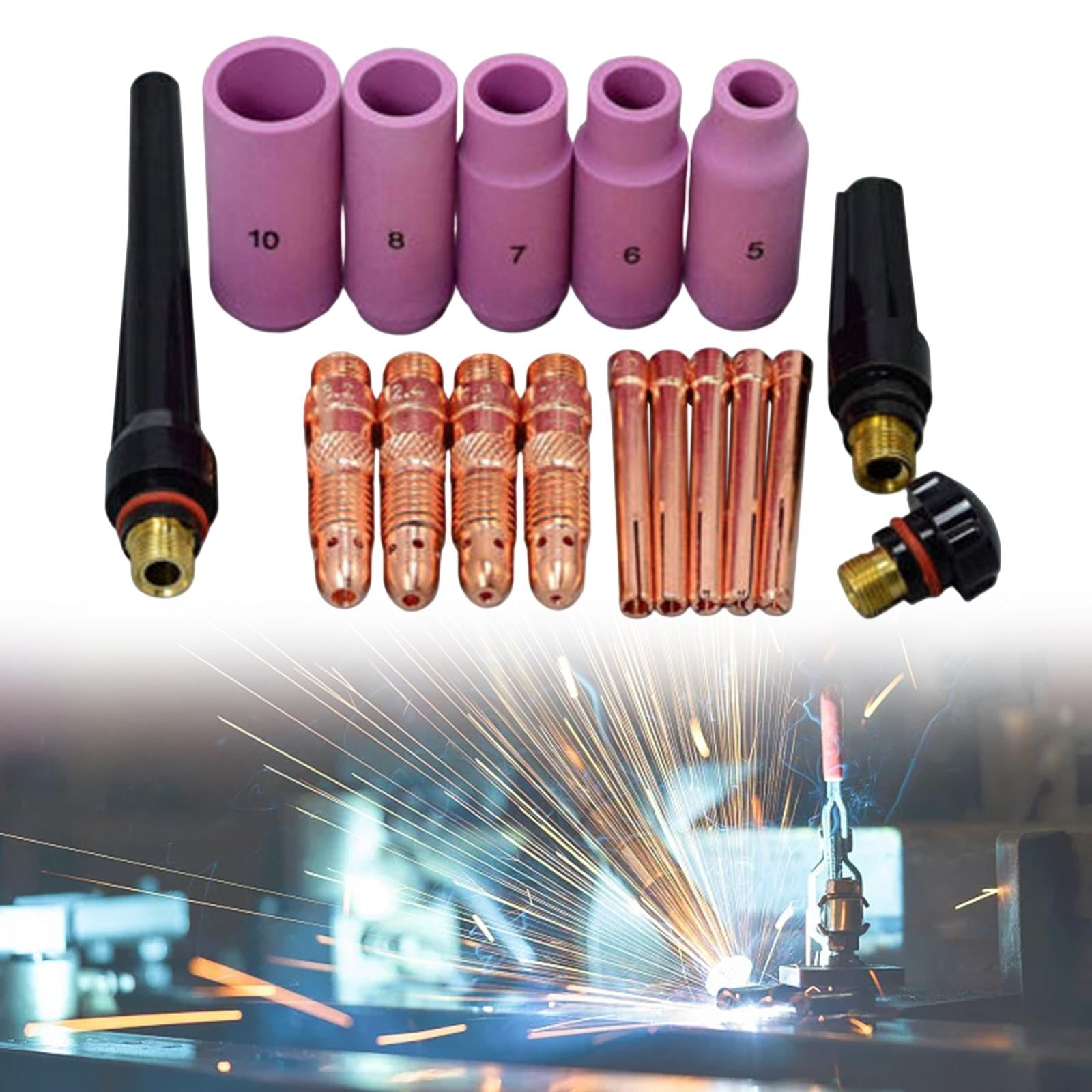 TIG Collet Body Accessories Assorted Size Collet Alumina Nozzle Back ...