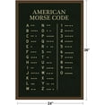 American Morse Code Poster Military Alphabet Wall Art Binary Machine ...
