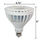 High Quality LED 18w Dimmable PAR38 Cool White Waterproof Bulb - 120w ...