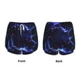 Haiem Blue thunder bolt light Pattern Women's 2 in 1 Running Shorts ...