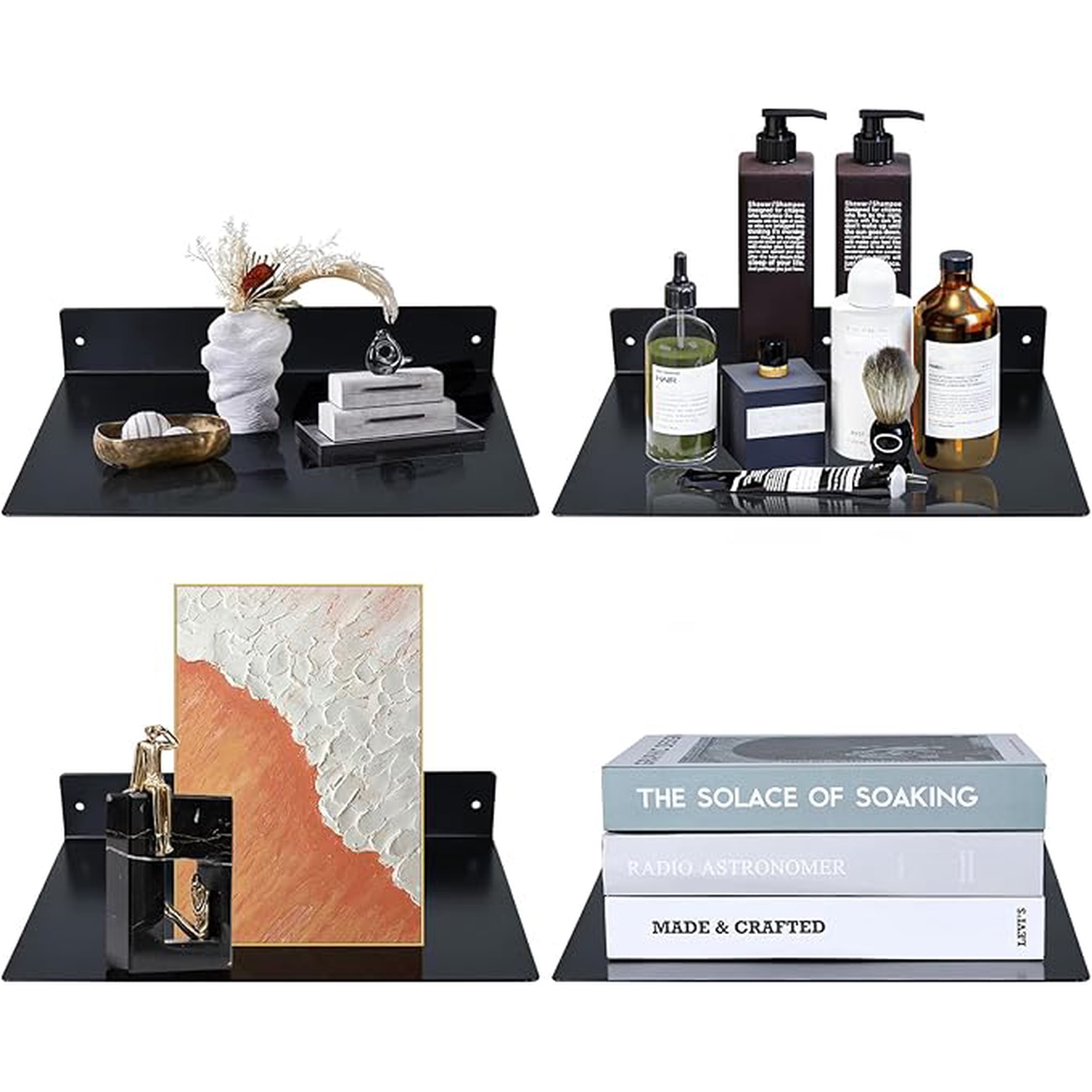 Click here for Ershilou Metal Floating Shelf Wall Mounted (12 Inc... prices