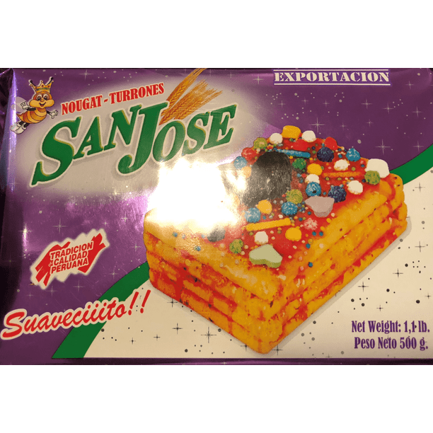 San Jose Nougat Turrones Peuvian Turron Dessert 18oz - Walmart.com ...