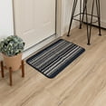 Mainstays Apollo Striped Indoor Polypropylene Area Rug, Navy, 17.4" x ...