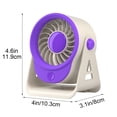 Tunhigl Plug-In Desktop Fan, 3-Speed Quiet Mini Table Fan, Compact ...