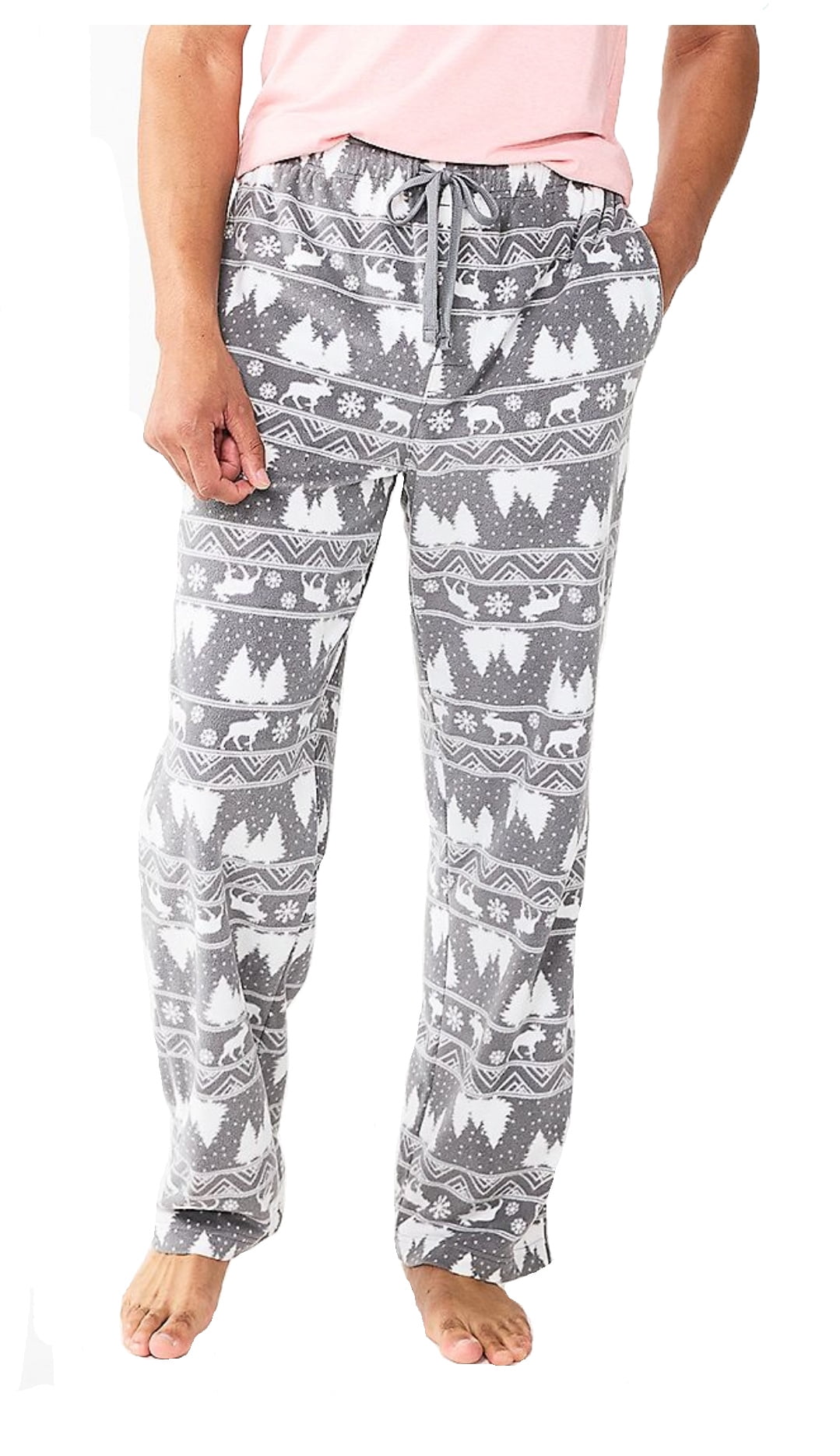 Buy Sonoma Grey Fair Isle Microfleece Pajama Sleep Pants - Small Online ...