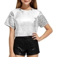 XIYON Girls Jean Shorts Sparkling Dotty Stage Shorts For Girls ...