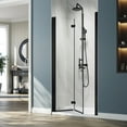 Sunny Shower Bifold Semi Frameless Glass Shower Door 30 In W X 72 In H