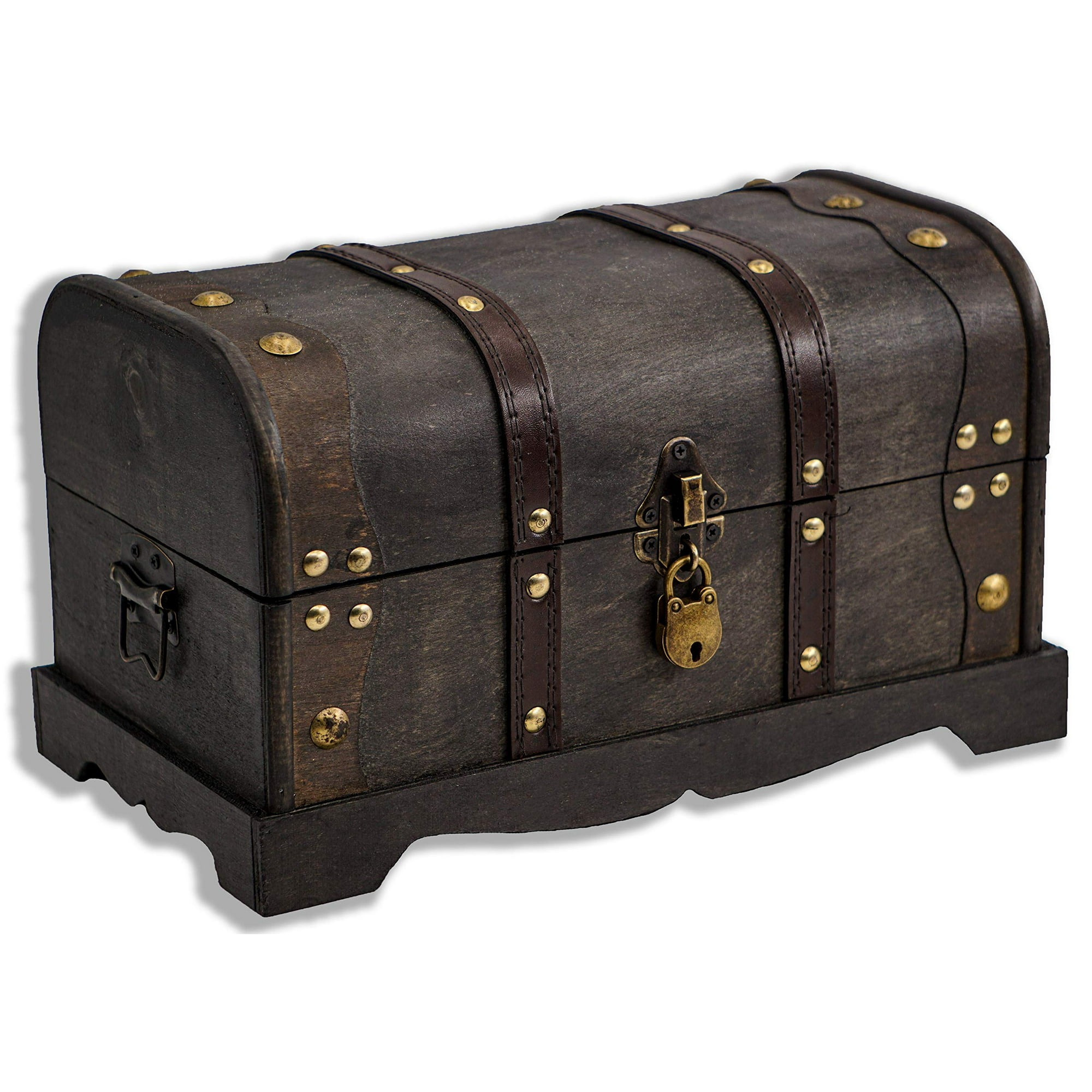 Large Wooden Pirate Treasure Chest