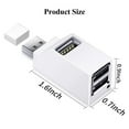 3 Port USB2.0 Hubs Splitter Portable Expander for Laptop Car Tablet Air ...