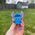 Blue Glitter Alien Interchangeable Badge Reel: Fun Work Accessory ...