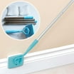Baseboard Cleaner Tool 2 Reusable Cleaning Pads Handle No-Bending Mop ...
