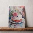 Rose Flower Canvas Wall Art 8x12 inches - Soft Cottagecore Neutral Rose ...