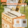 VIPMOON Beeswax Coated Cedar Wood, Bee Hive 30 Frame Bee Hives Starter ...