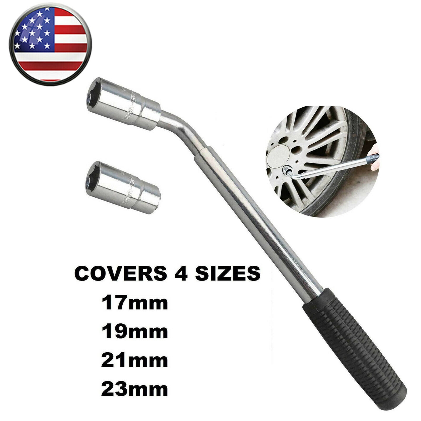 Dayplus 17mm &19mm 21mm &23mm Car Van Brace Extendable Wheel Socket ...