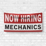 Now Hiring Mechanics 13 oz Heavy Duty Vinyl Banner Mechanic Jobs ...