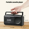 Portable Cassette Player Boombox AM/FM Radio Stereo, Casette Tape ...
