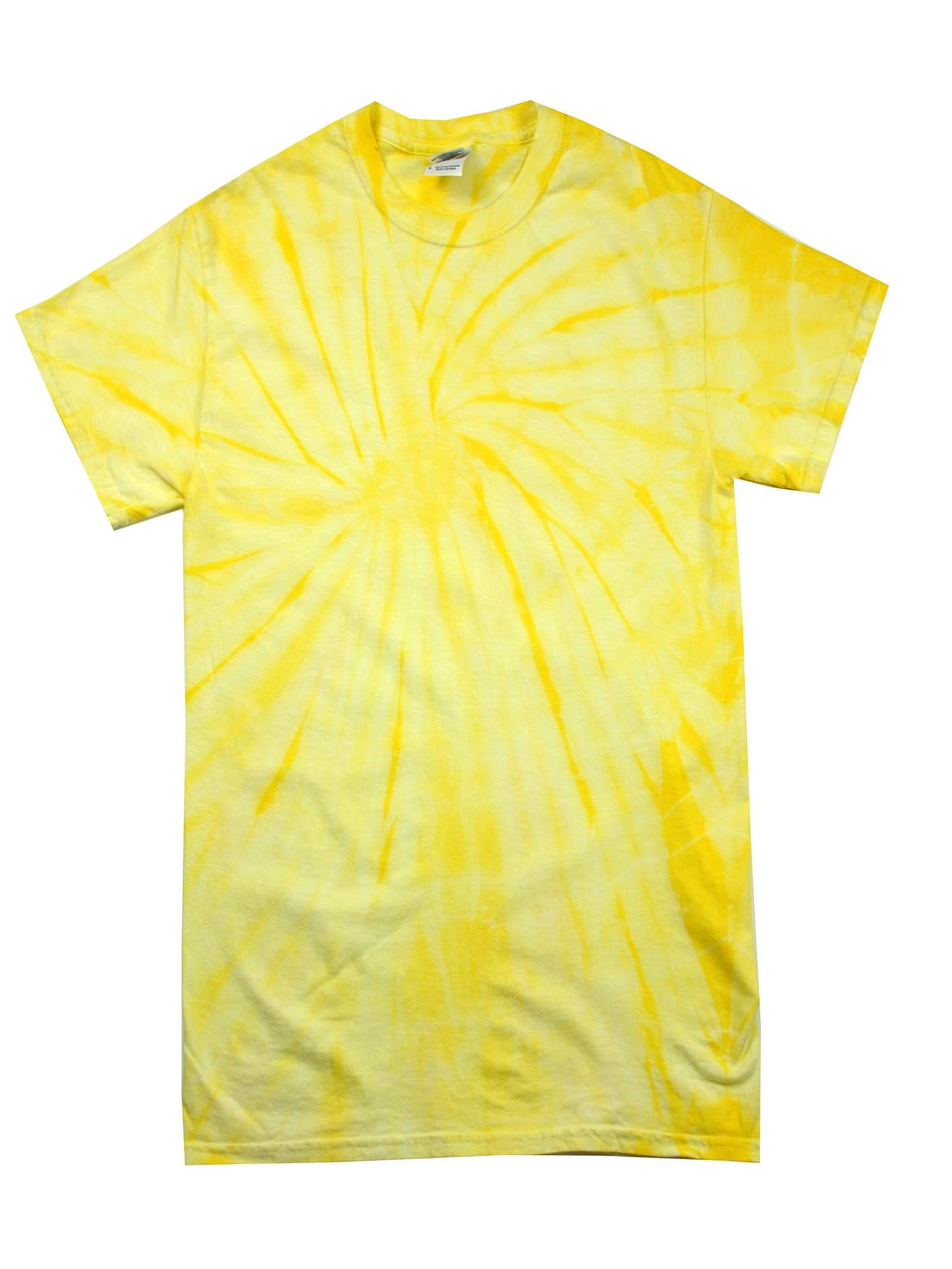 Colortone Tie Dye T-shirts Plain Multi Colors Adult S to 5XL Men 100% ...