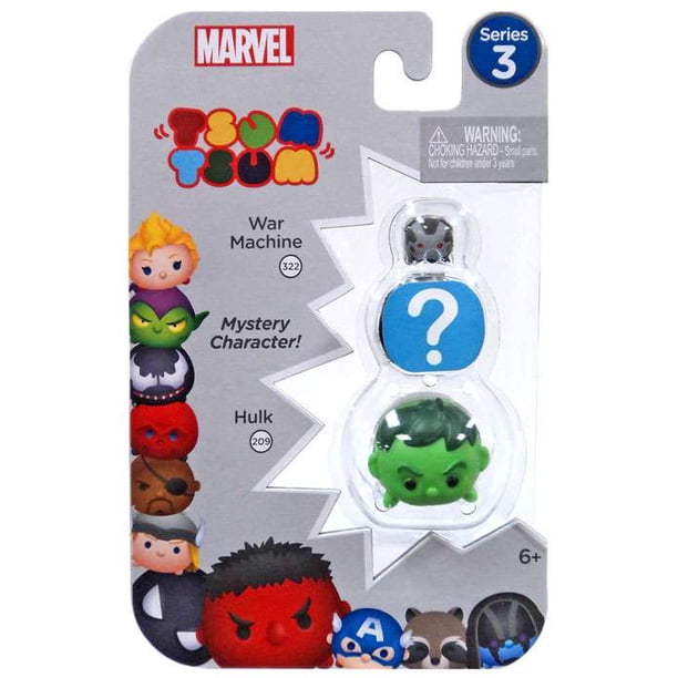 Marvel Tsum Tsum Series 3 War Machine & Hulk Minifigure 3-Pack ...