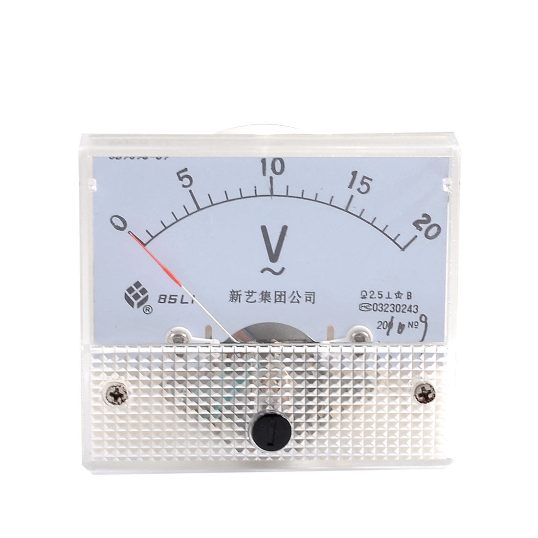 Unique Bargains 0-20V Class 2.5 Accuracy Analog Needle Voltmeter Gauge ...
