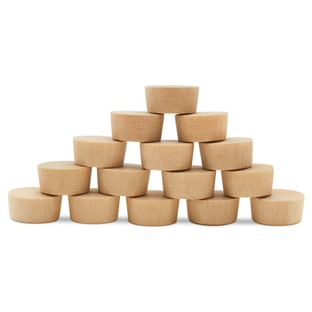 Wood Plugs for Furniture, 1 inch Maple Flat-Head Plug, Wooden Screw ...