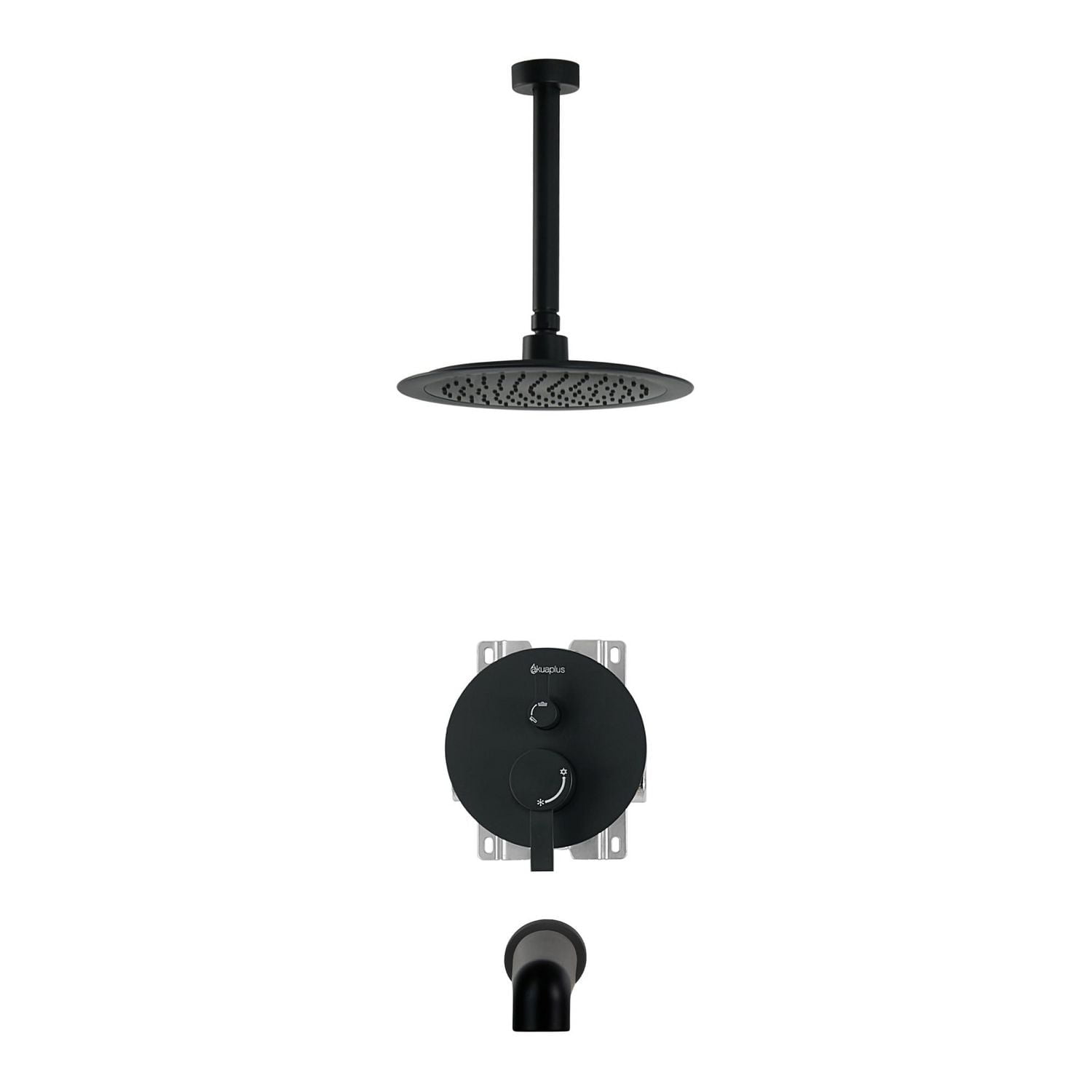 Click here for Akuaplus Matte Black 3-Way Diverter Pressure Balan... prices