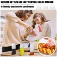 8 3 Hole Squeeze Bottles 16 Oz Plastic Condiment Salad Dressing ...