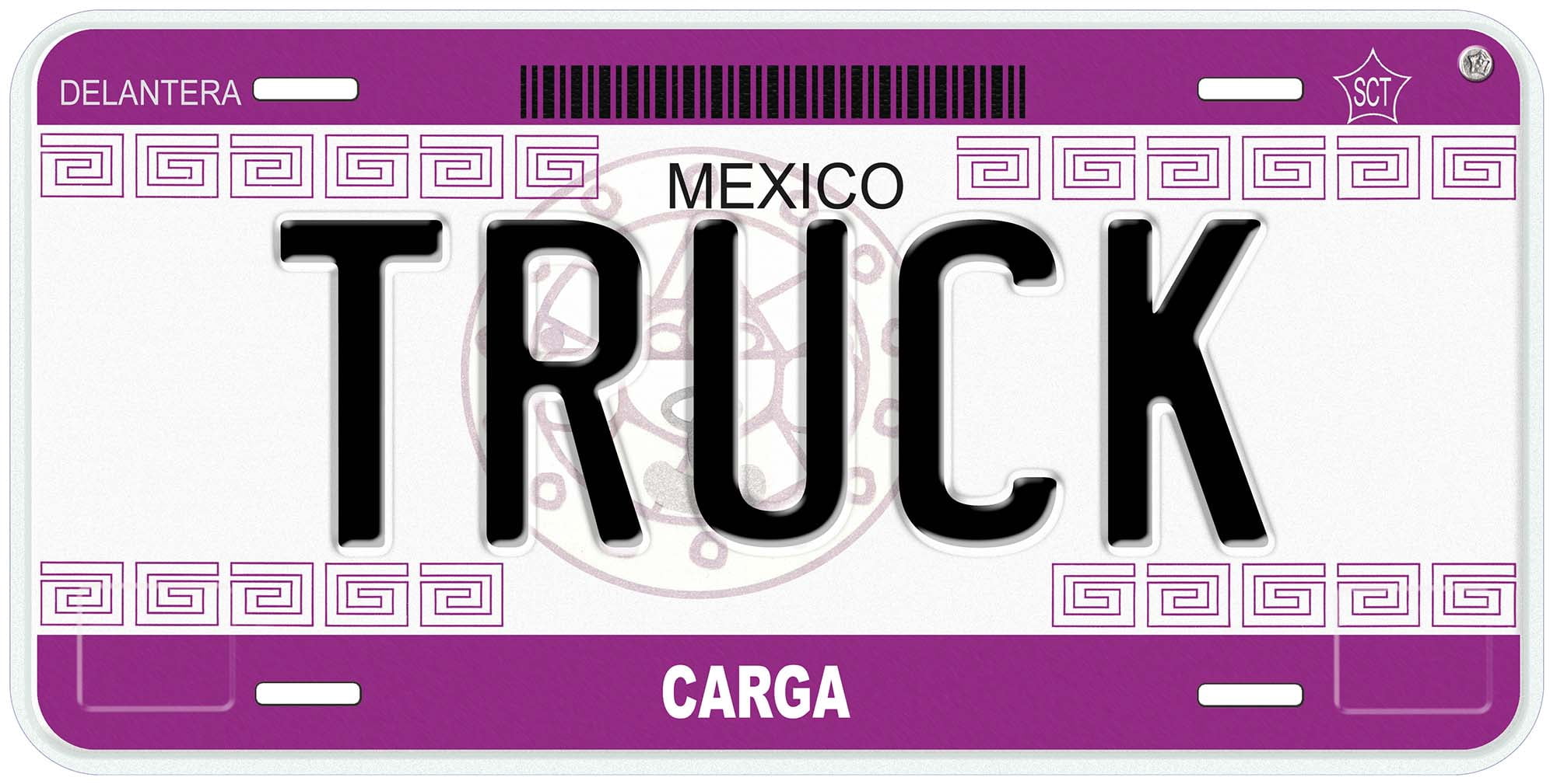 Truck Carga Mexico Novelty Car License Plate - Walmart.com