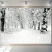 Mocsicka Winter Backdrop 7x5 ft Snowy Forest Pine Tree Frozen Winter ...