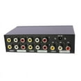 axGear Composite 4 Port RCA Video Audio AV Splitter Box 1 In 4 Out with ...