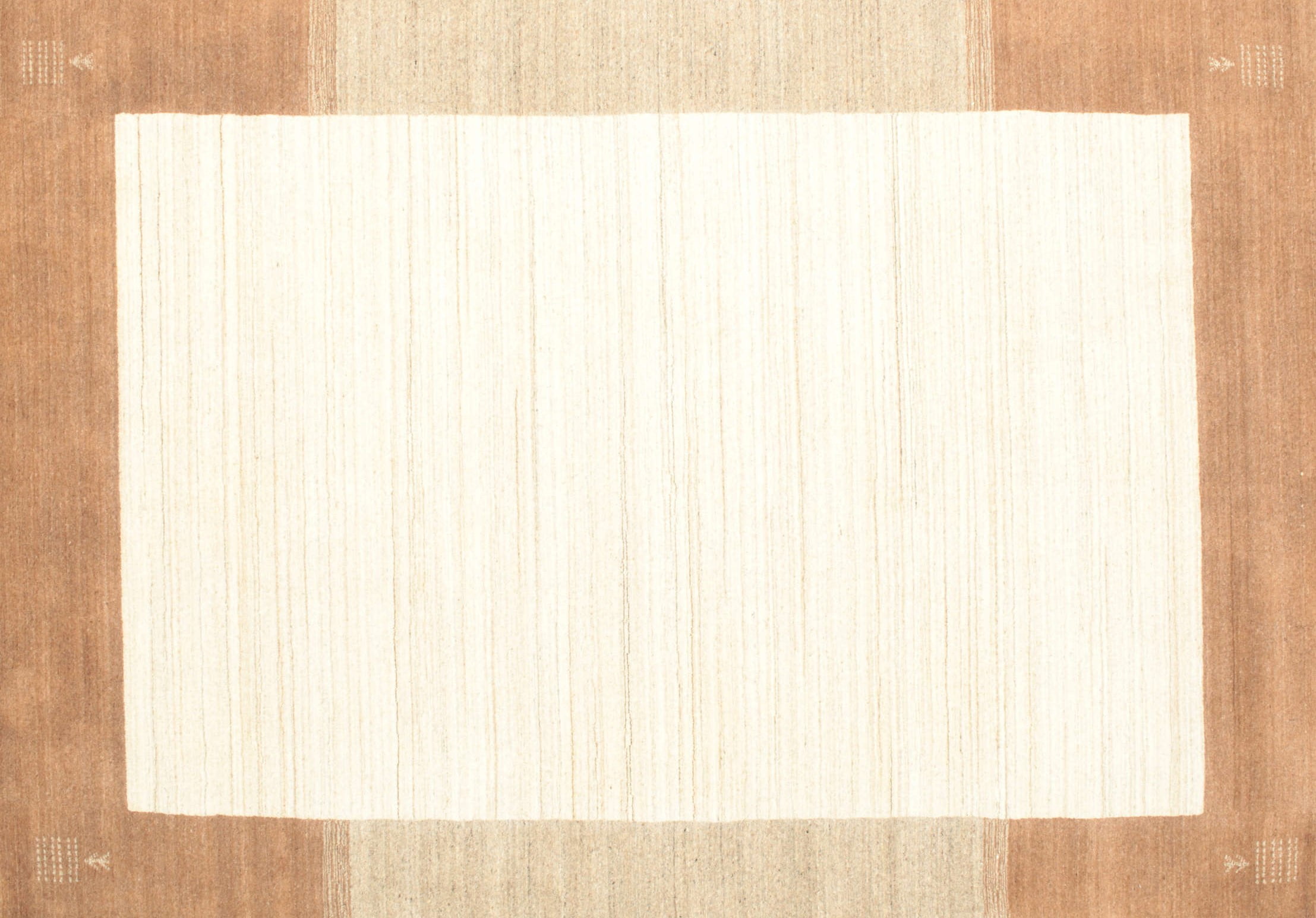 Ahgly Company Indoor Rectangle Contemporary Beige Solid Area Rugs, 2' x ...