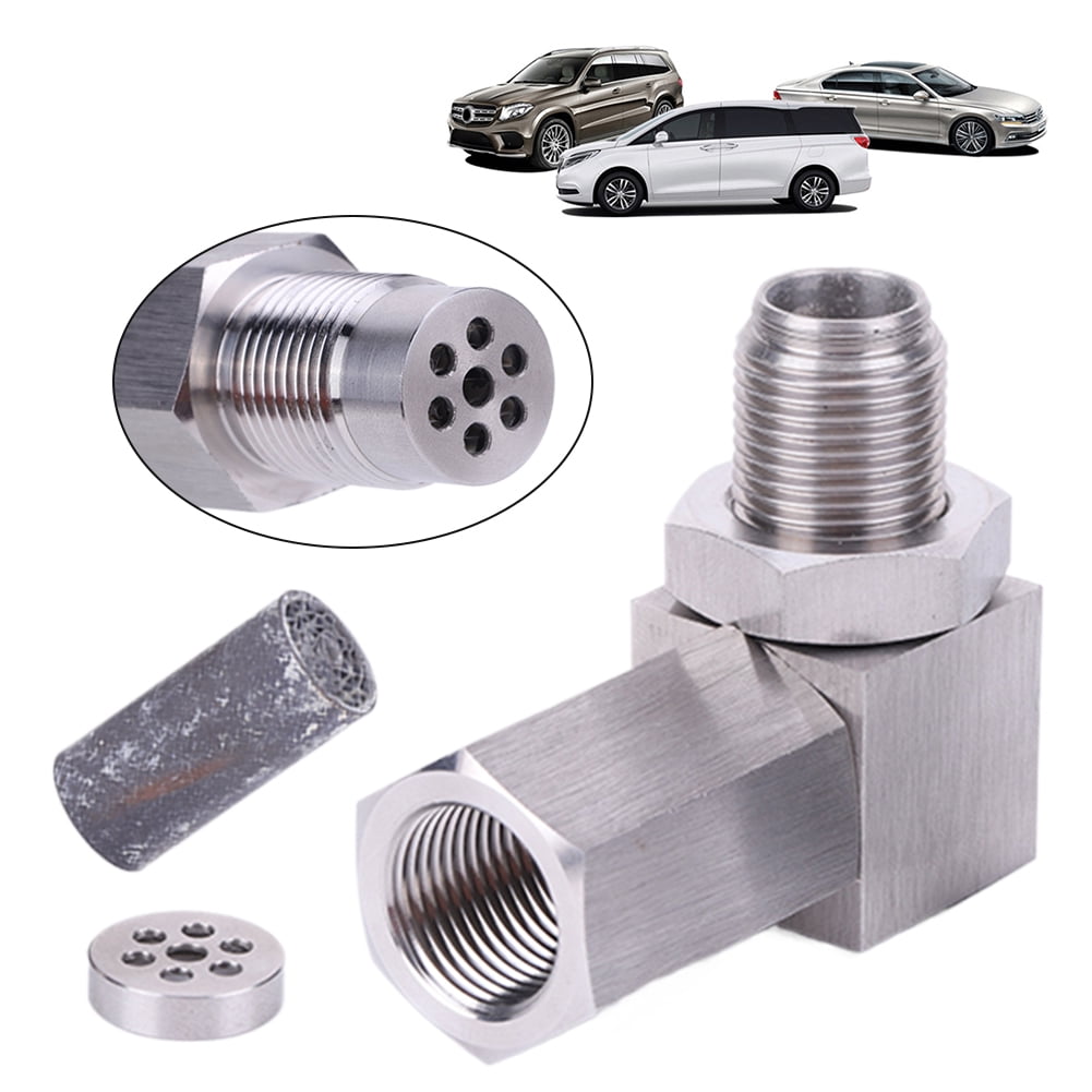 Mini Catalizador O2 Adaptador 90 Grados P0420 P0430 O2 Sensor Oxígeno ...