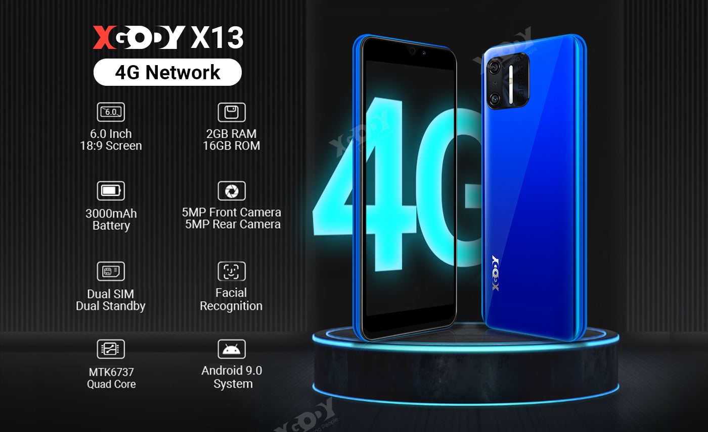 Buy XGODY X13 6.0 Inch Unlocked 4G Cell Phones 2+16 GB Dual Sim ...