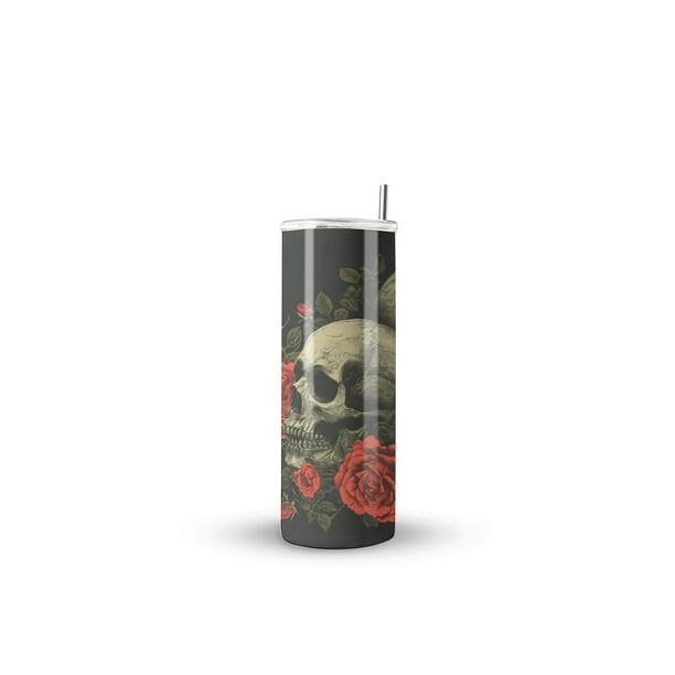 Termo Skinny De Acero Popote 600ml Calavera Mod.f90 | Bodega Aurrera en línea