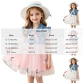 akafmk Girls Cute Dresses Denim Mesh Sleeveless Princess Party Dresses ...