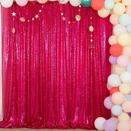 Hot Pink Sequin Photo Backdrop Wedding Photo Booth Photography ...