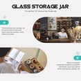 ACDANC Clear Storage Jars Food Containers Dry Food Container Small ...