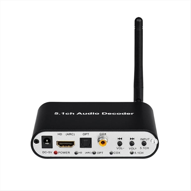 DAC651C Decodificador de Audio 5.1 Receptor Bluetooth 5.0 DTS AC3 FLAC ...