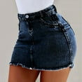 Hik2rmb Women Cargo Skirt Y2k Mini Denim Jean Denim Skorts High Waisted