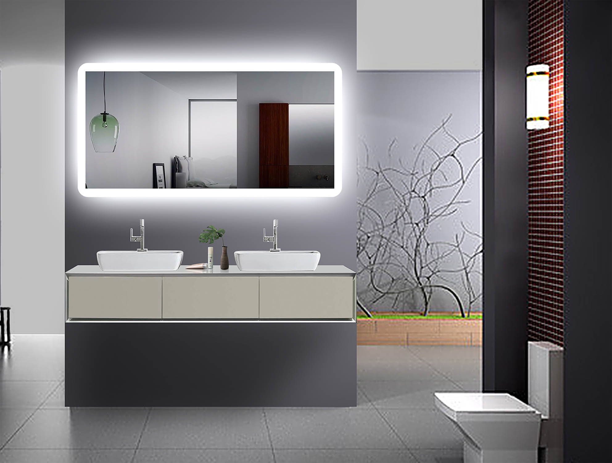 Lighted Impressions Ruth LED Wall Mirror - Walmart.com